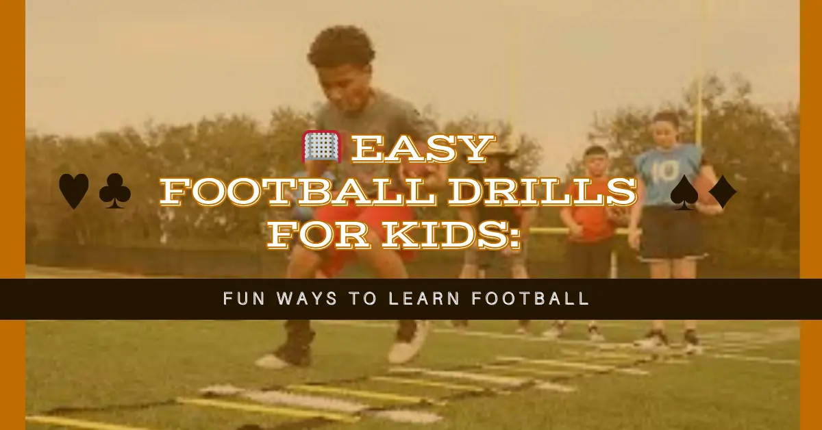 Easy Football Drills for Kids to Enjoy Practice