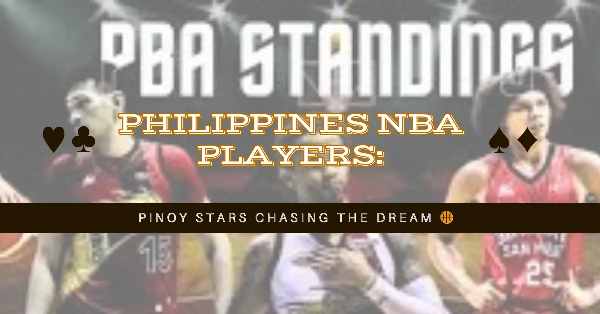 Philippines NBA Players: Proud Pinoy Basketball Stars